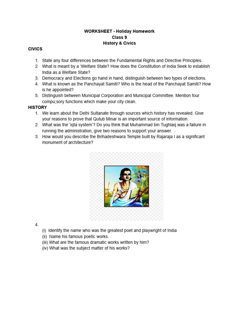 WORKSHEET - Holiday Home Work (1) | PDF