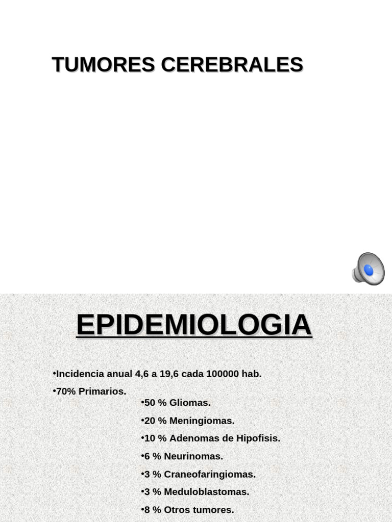 13 - Tumores Cerebrales | PDF | Tumor cerebral | Glioma