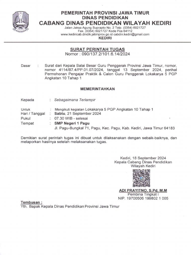 SPT Loka 5 PGP Angk 10 Tahap 1 | PDF