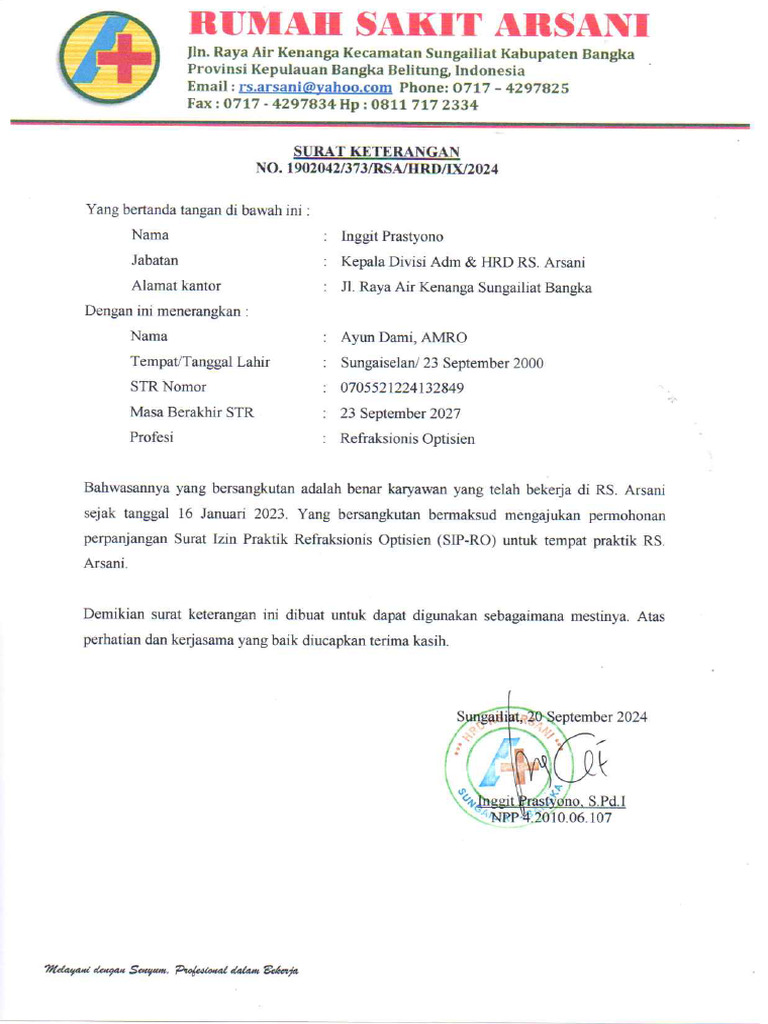 Rekom RS - Ayundami | PDF