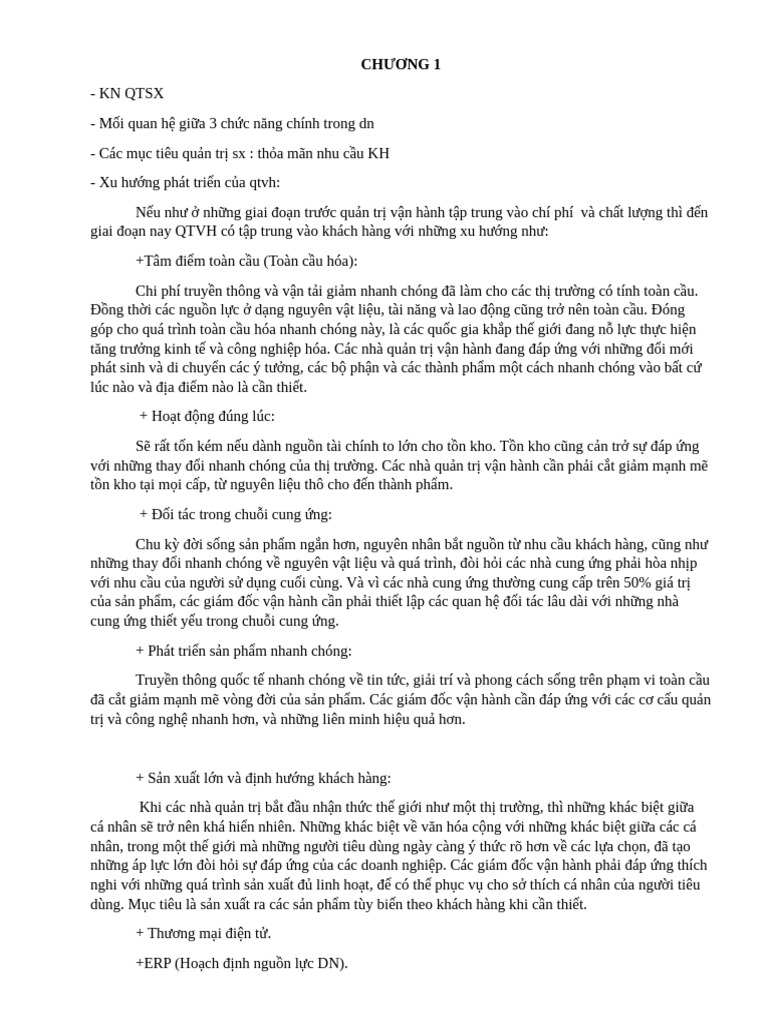 ÔN TẬP QTVH | PDF