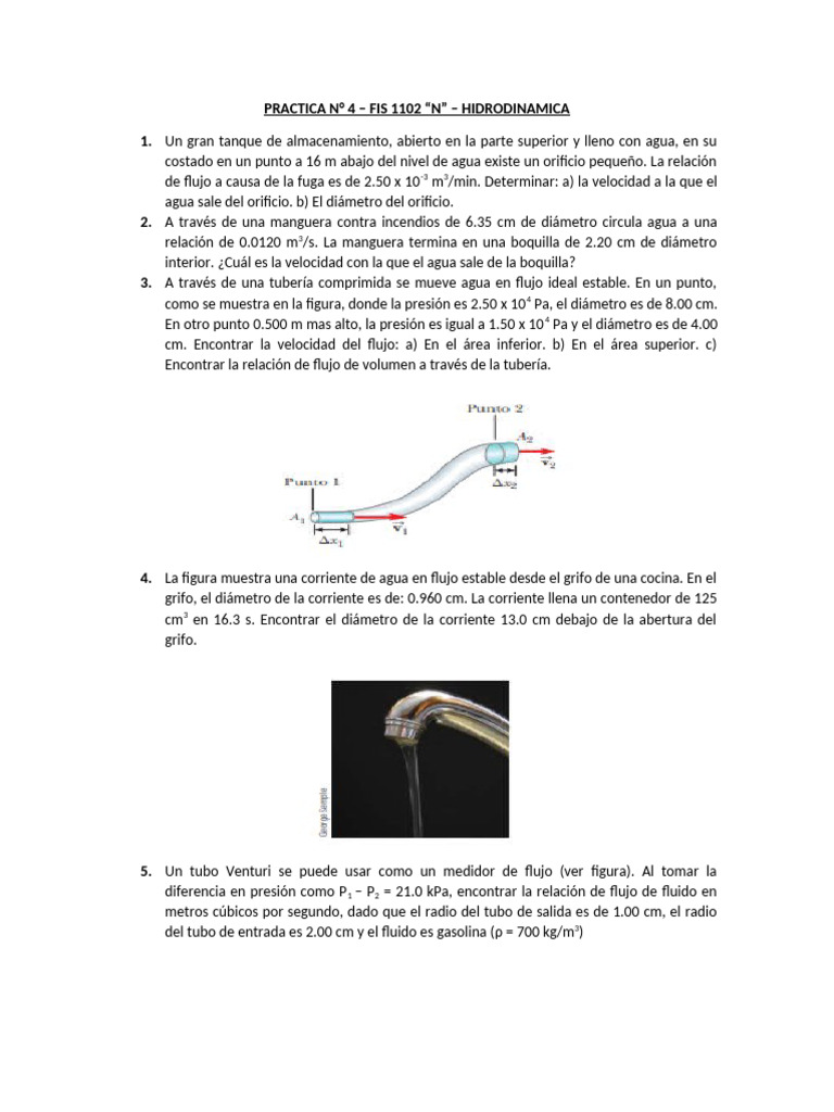 Practica #4 Fisica Ii | PDF | Presión | Agua