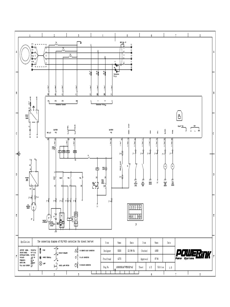 Gen-Set Controller PLC 920: L1 L2 U/R | PDF | Power Engineering ...