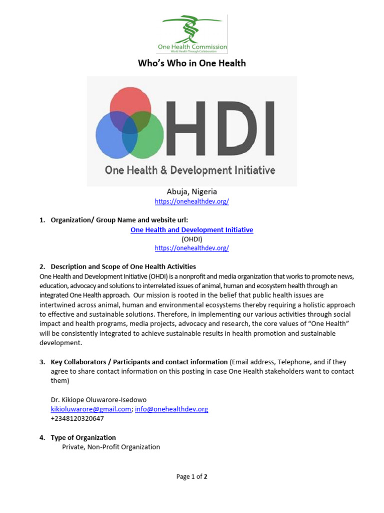 OHDI Template For Whos Who Weppage 41D3B9D2B621D | PDF | Natural ...