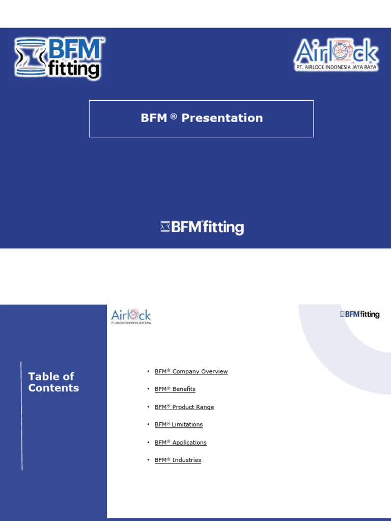 BFM Presentation | PDF | Inventory | Tap (Valve)