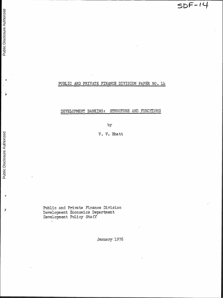 Development Banking Structure and Functions | PDF | Securities (Finance ...