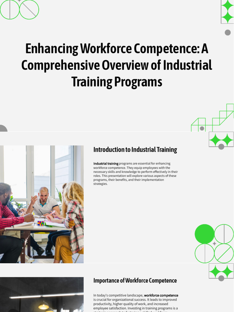 Slidesgo Enhancing Workforce Competence A Comprehensive Overview of Industrial Training Programs ...