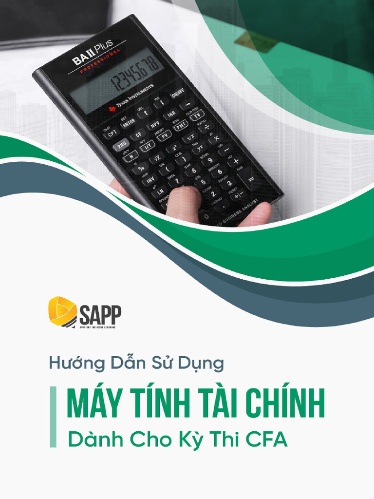 SAPP_CFA_HDSD Máy Tính Tài Chính | PDF
