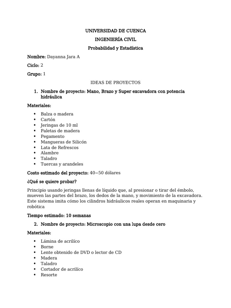 PROYECTOS | PDF