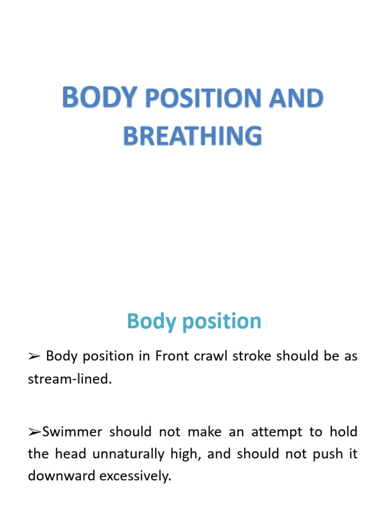 Body Position & Breathing | PDF