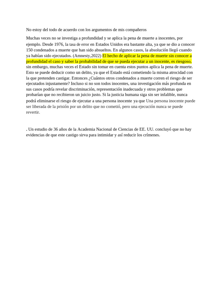 Argumento Debate | PDF