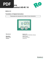 Vemag Robot 500 Operating Manual PDF | PDF | Robot | Robotics