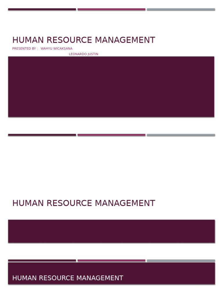Human Resource Management | PDF