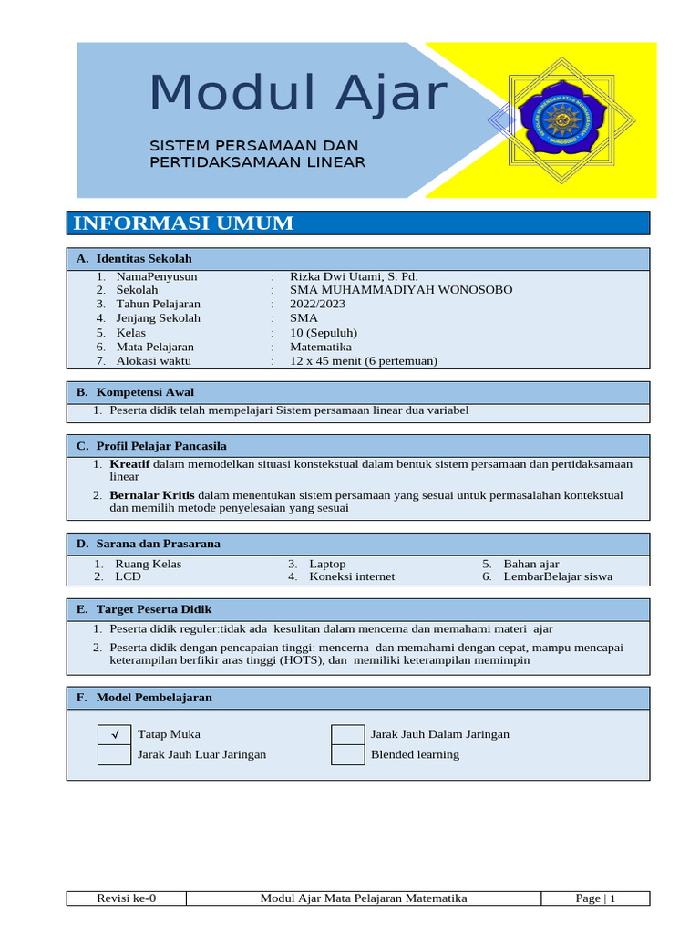 Modul Ajar SPL | PDF