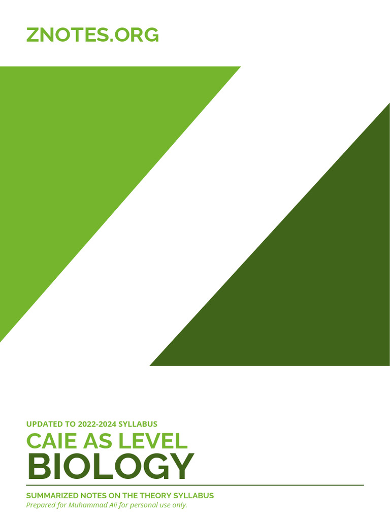 Caie As Level Biology 9700 Theory 6708202a95bdc90cc22fc08b 315 | PDF ...