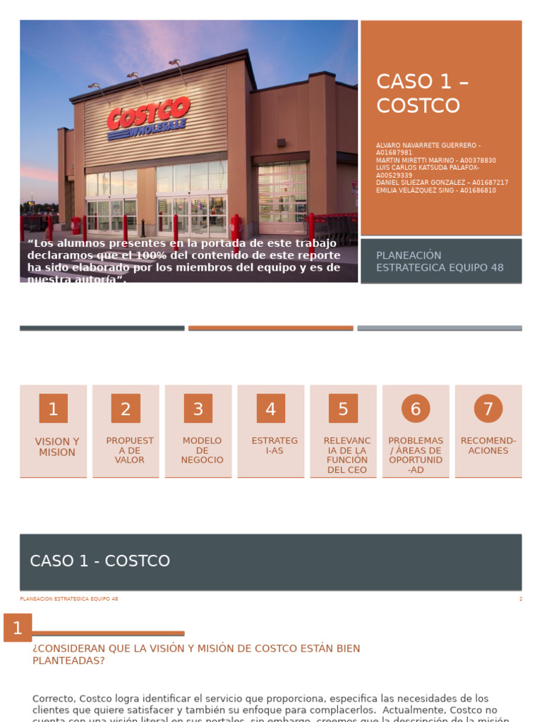 Misión y Modelo de Negocio de Costco | PDF | Logística | Business