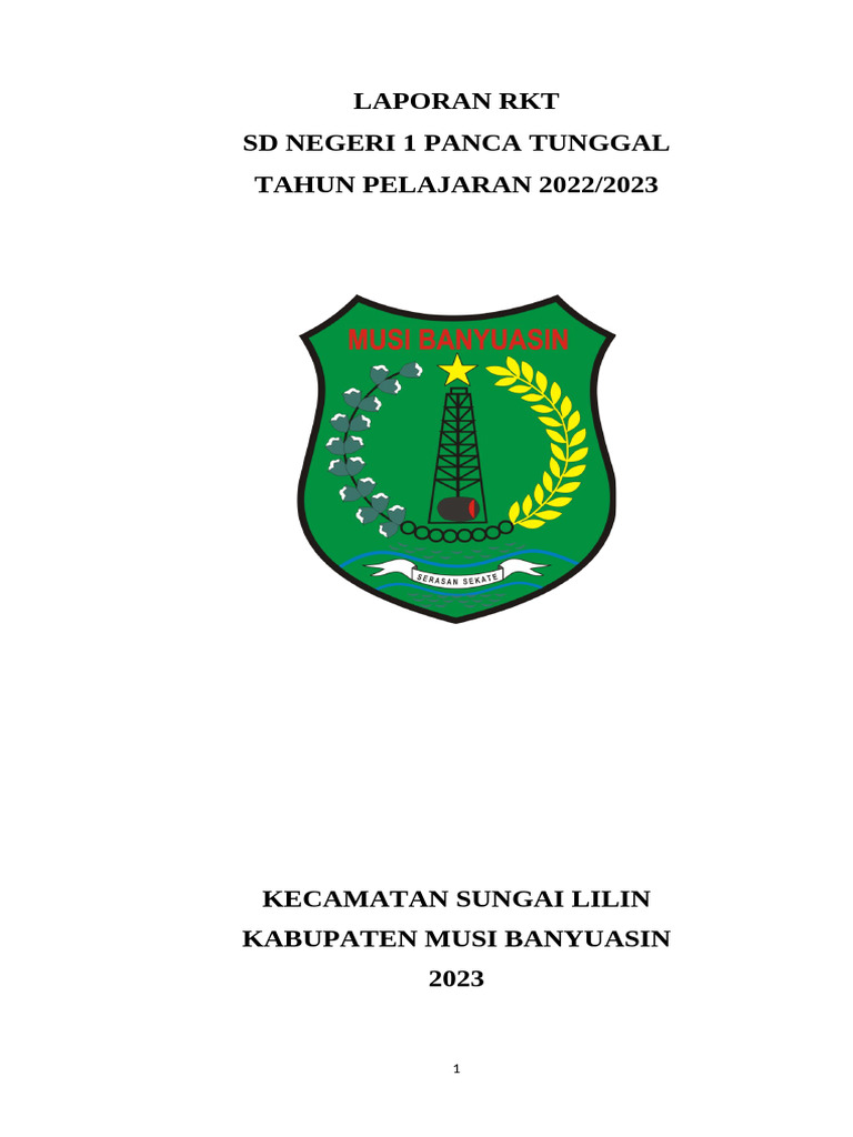 RKT SD Negeri 1 Panca Tunggal 2022/2023 | PDF