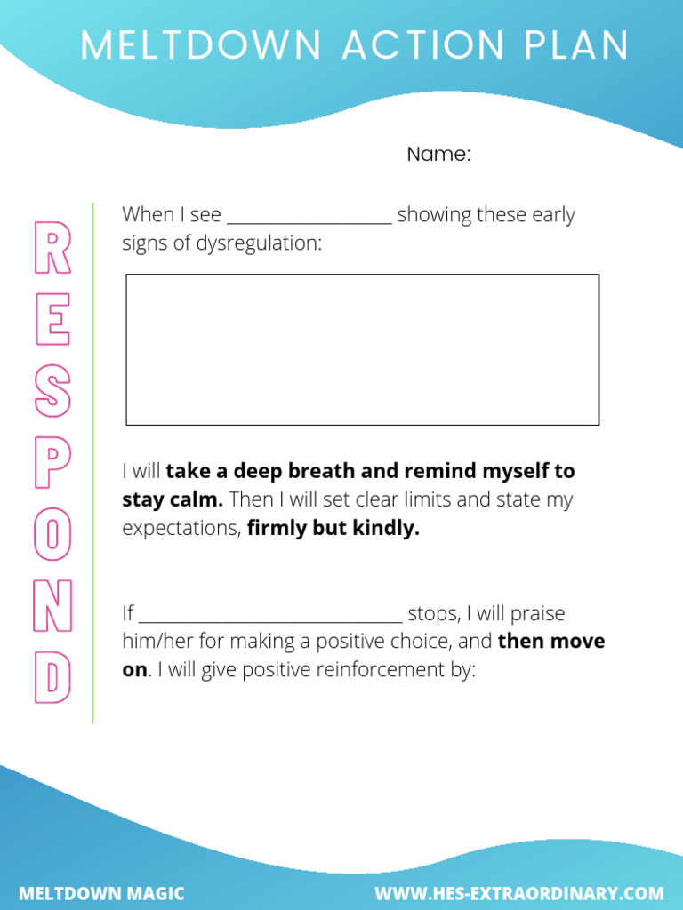 Meltdown Magic Action Plan | PDF