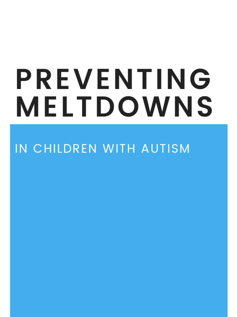 Preventing Meltdowns | PDF | Mindfulness | Thorax
