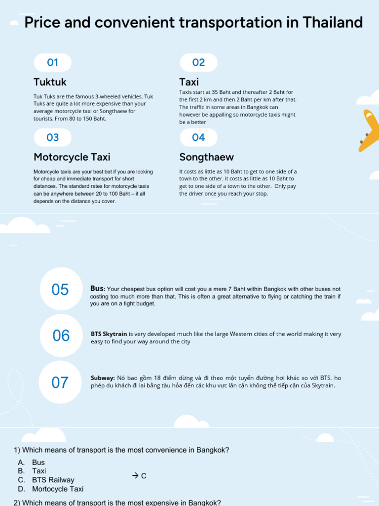 Convinient Transport | PDF