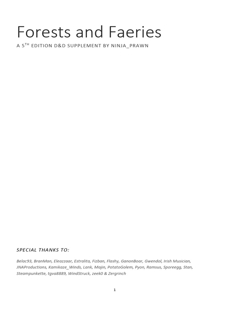 Fey Creatures Complete | PDF | Fairies