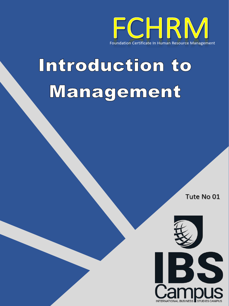 HRM 1 English Tute | PDF | Goal | Leadership