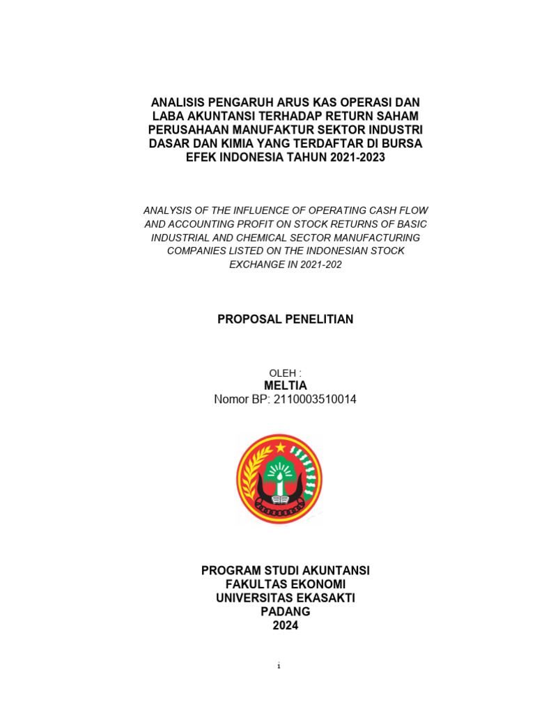 Proposal Bab 1-3 | PDF