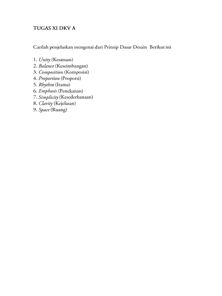 Tugas 1 Prinsip Dasar DKV - 090314 | PDF