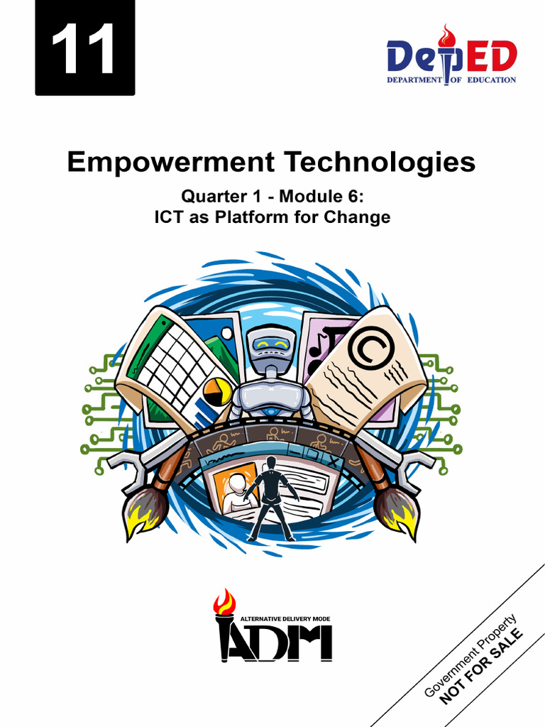 ETech Modules ADM Q1 M6 ICT As Platform For Change NAK | PDF | World Wide Web | Internet & Web