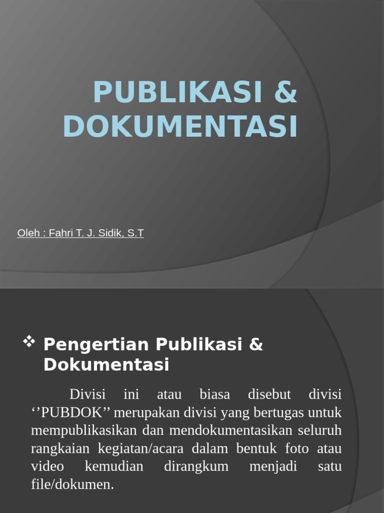 Publikasi & Dokumentasi-Fahri | PDF | Karier & Perkembangan