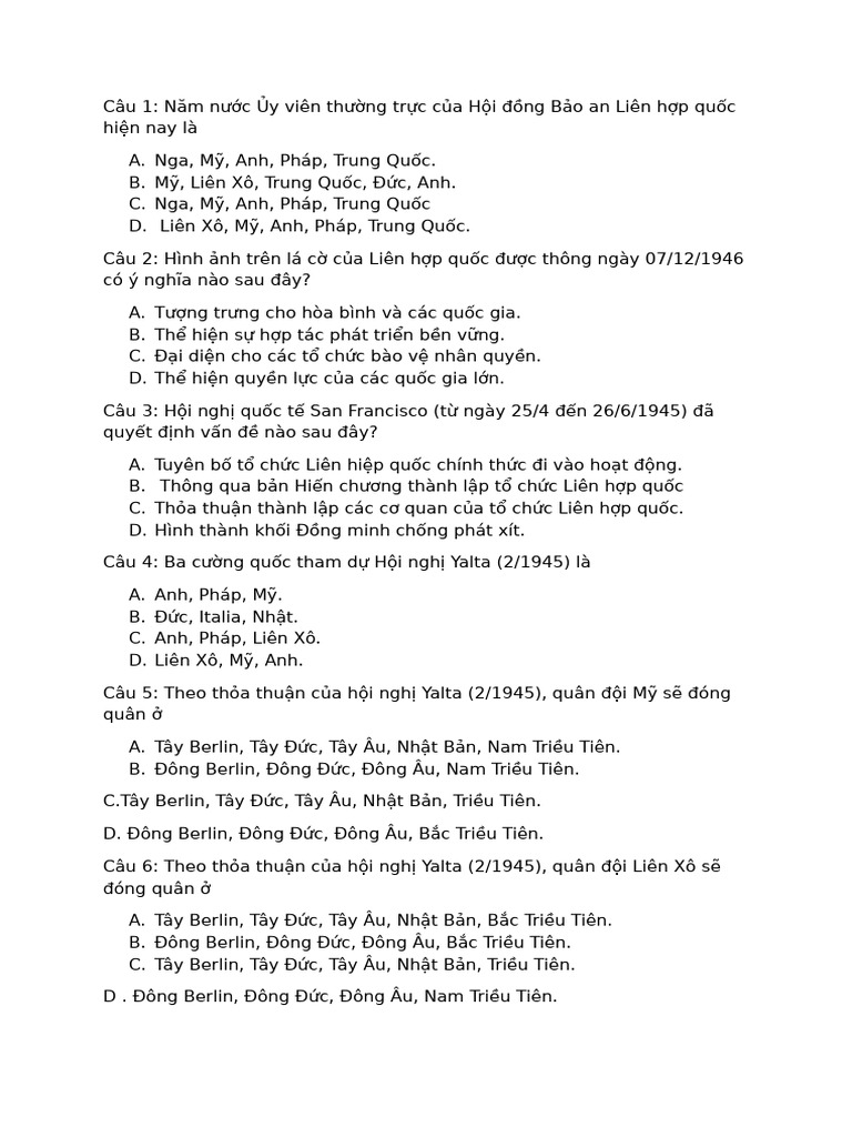 Lịch Sử Giữa Hk1 | PDF