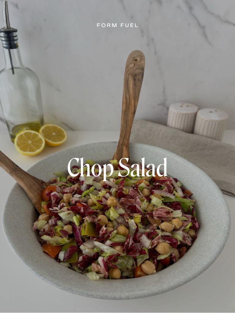 Quick Chop Salad Recipe for Meal Prep | PDF