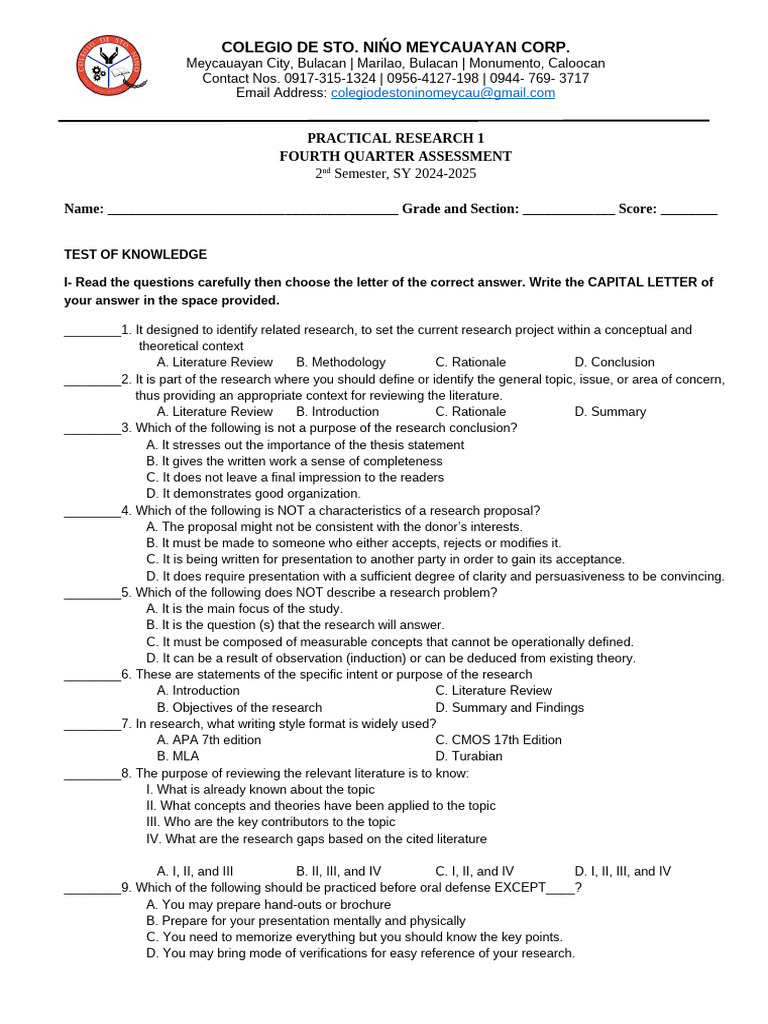 Sample - Test Questionnaire | PDF | Data | Information