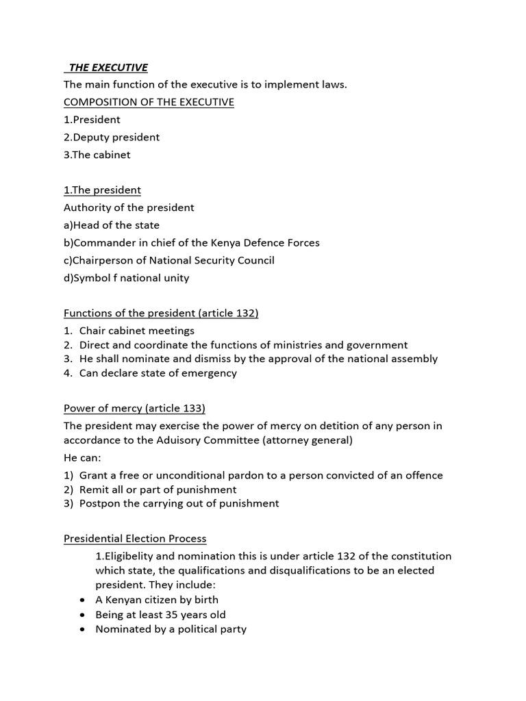 The Executive | PDF | Impeachment | Oath Of Office