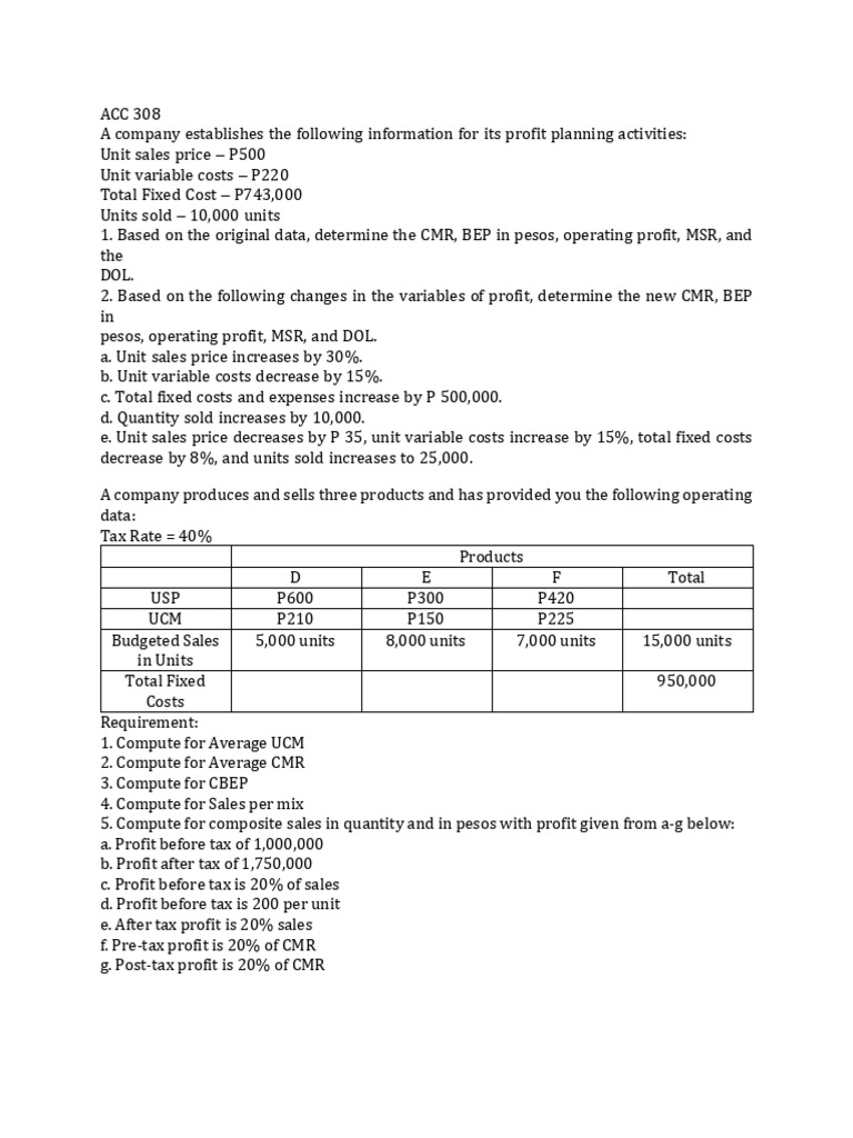 Example Prob Sts Sba | PDF | Taxes | Business