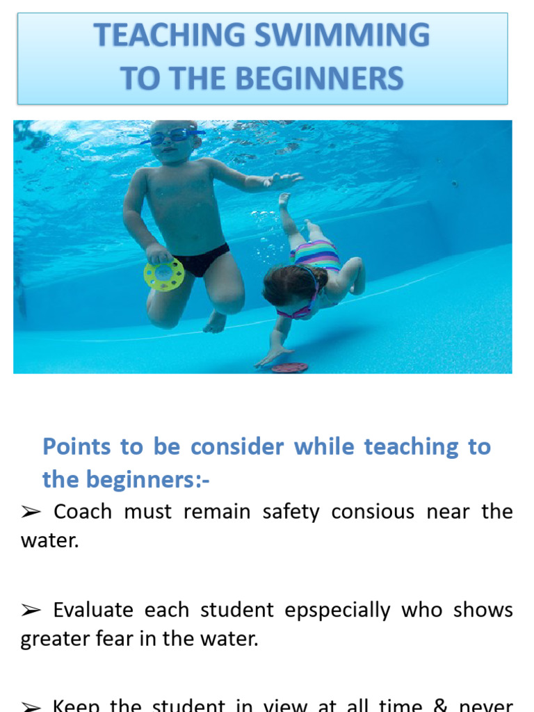 Teaching Swimming BASIC SKILLS... | PDF | Self-Improvement | Wellness