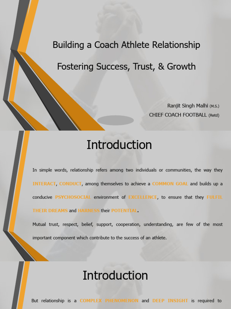 Athlete Coach Relationship | PDF | Sympathy | Behavioural Sciences