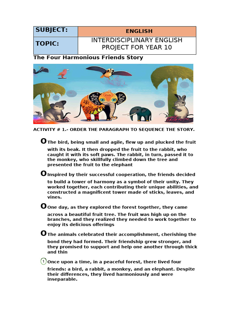 English Project # 2 For Year 10 | PDF | Language Arts & Discipline ...