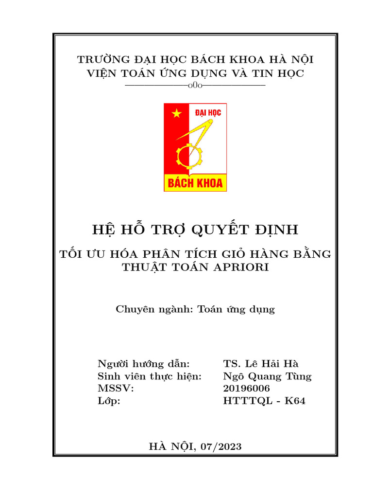 He Ho Tro Quyet Dinh | PDF