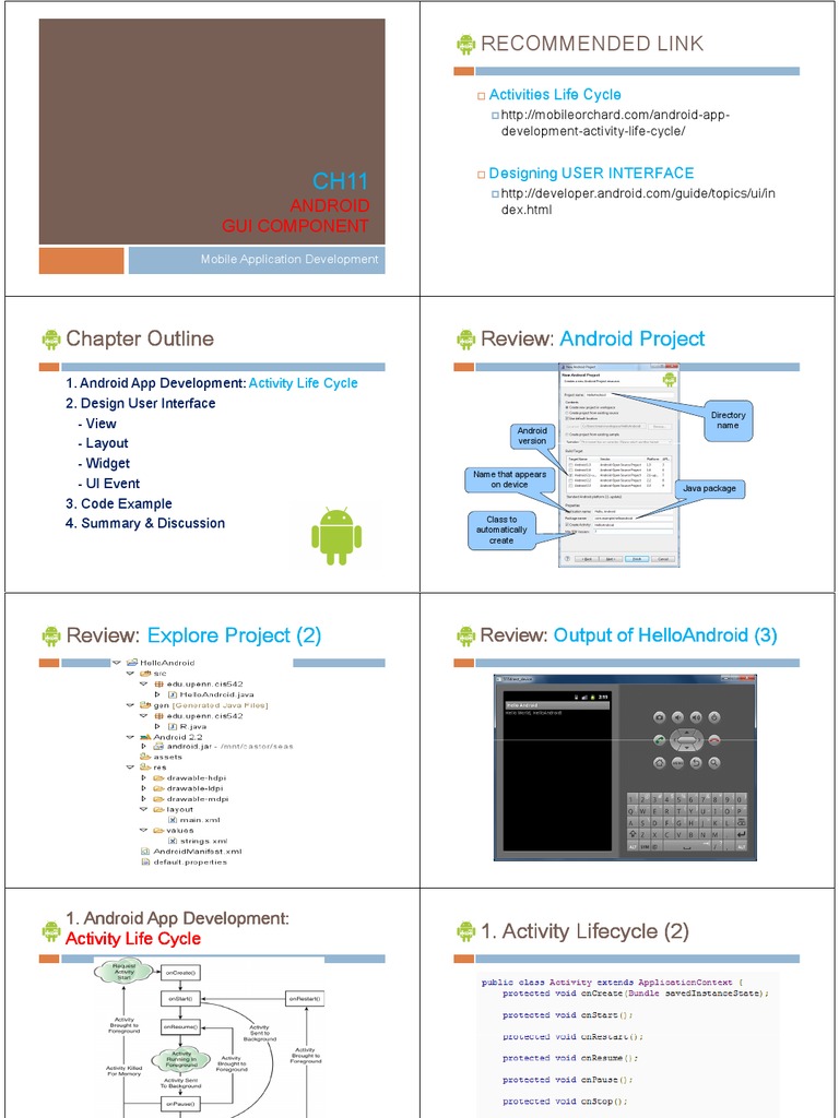 Recommended Link: Android Gui Component | PDF