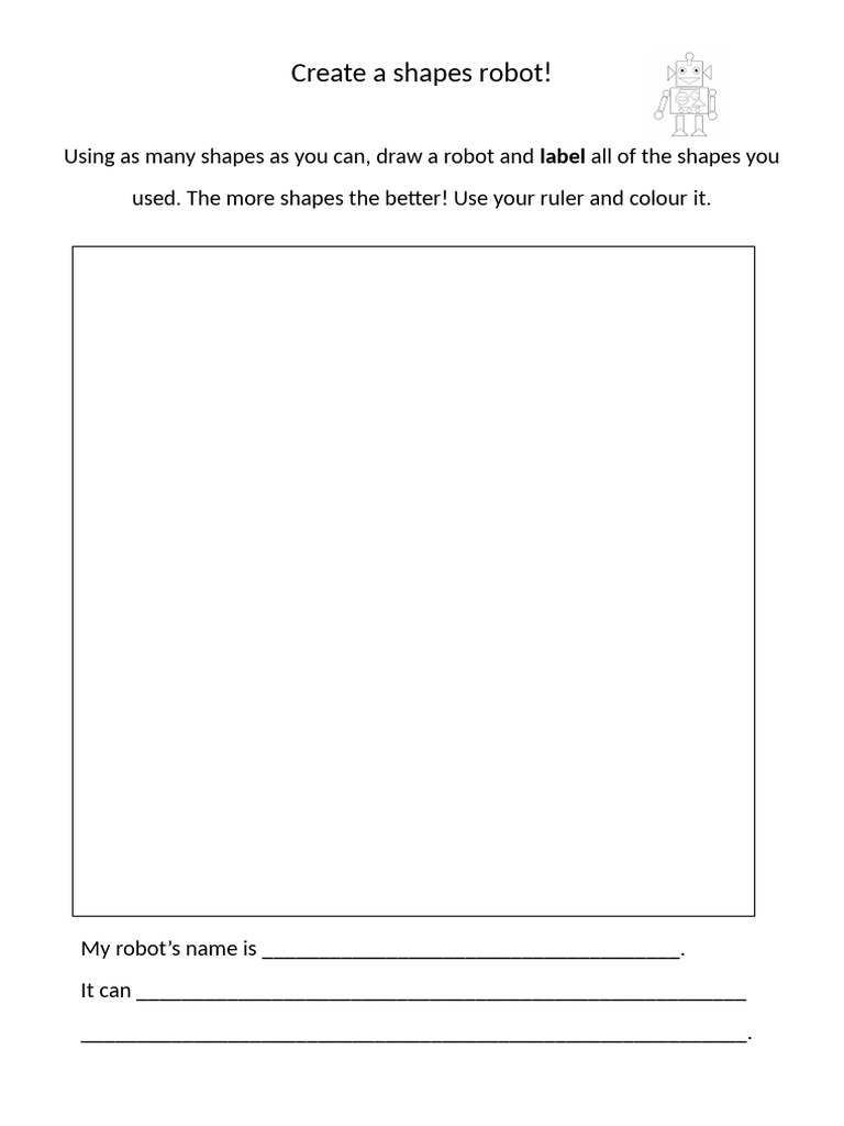 Optional Extra - Create A Shapes Robot | PDF | Career & Growth