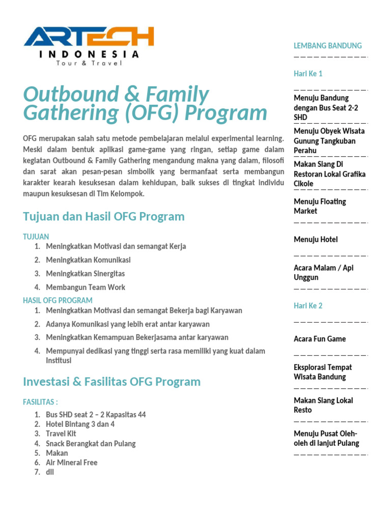 Outbound & Family Gathering | PDF