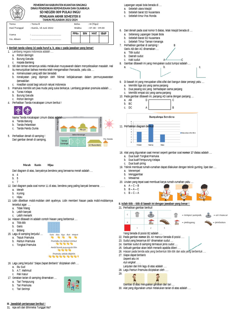 SOAL PAT K3 T8 2022-2023 | PDF