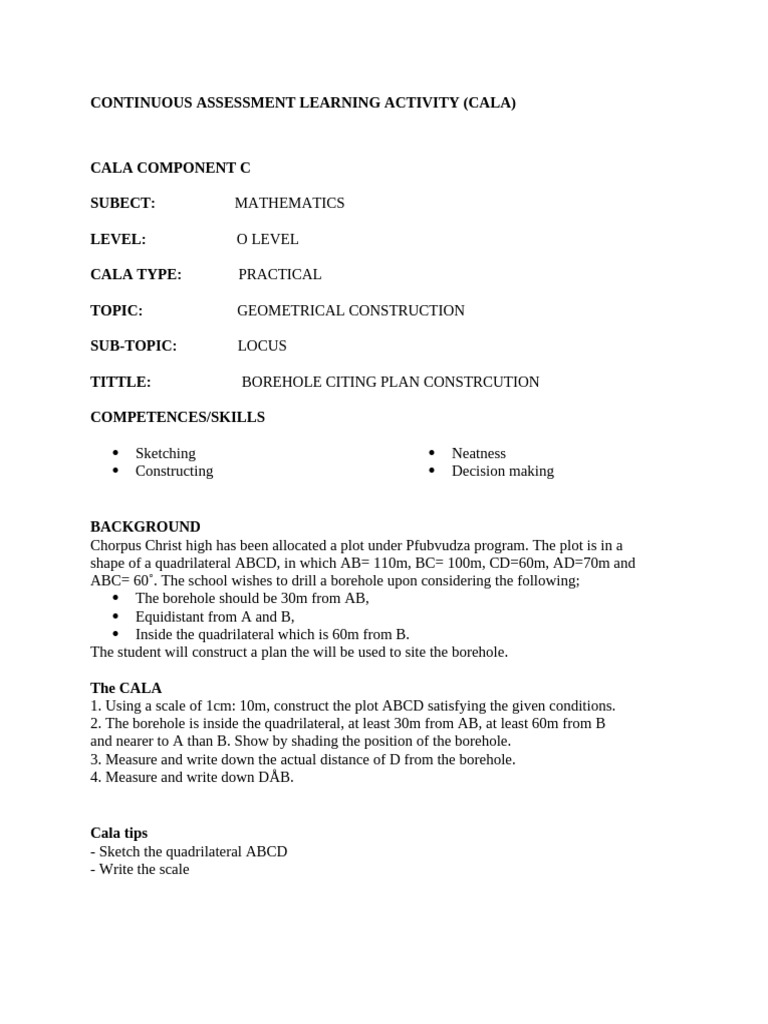 CALA Component C Construction Boo 200 | PDF | Shape