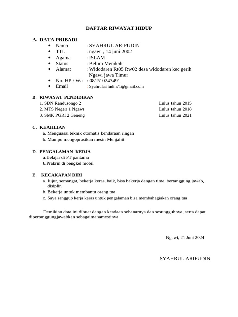 CV DEDY WIRA HUSADA | PDF