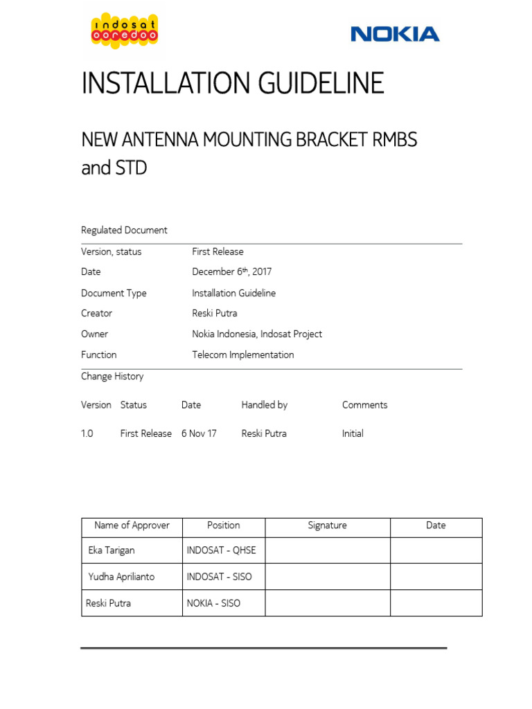 Installation Guidline For New RMBS and STD Bracket V 1 0 | PDF | Equipment