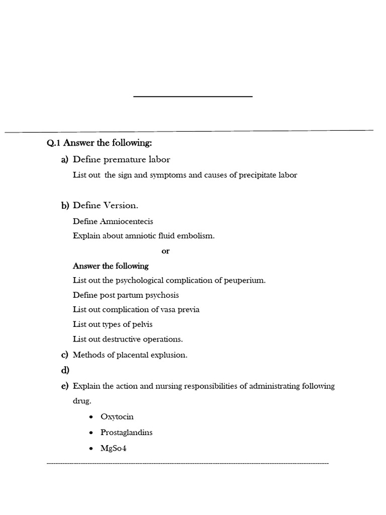 Unit Test 2 Obg | PDF