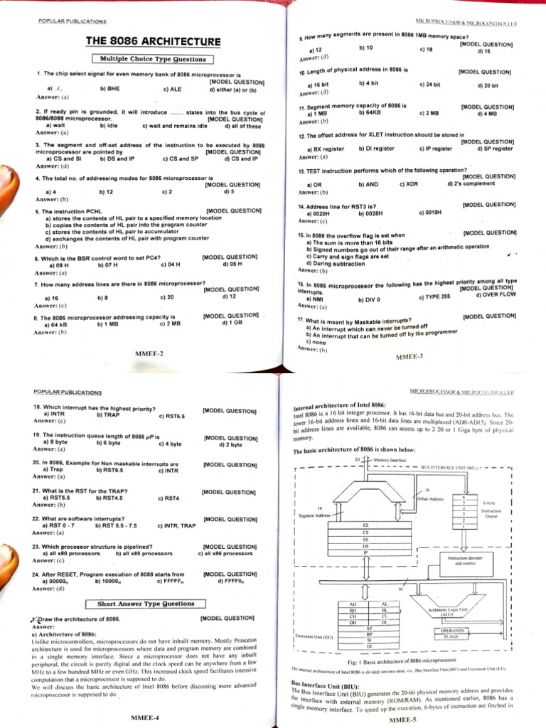 Microprocessor & Microcontroller-2 | PDF