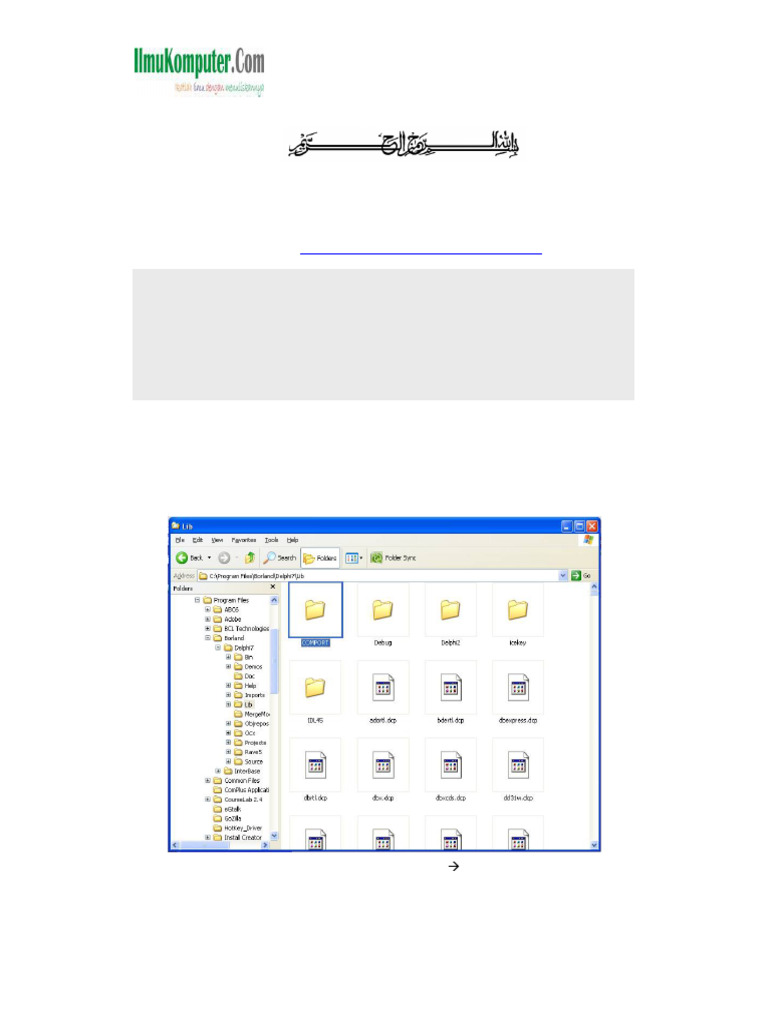 Taufik - Install Comport Delphi | PDF | Komputer