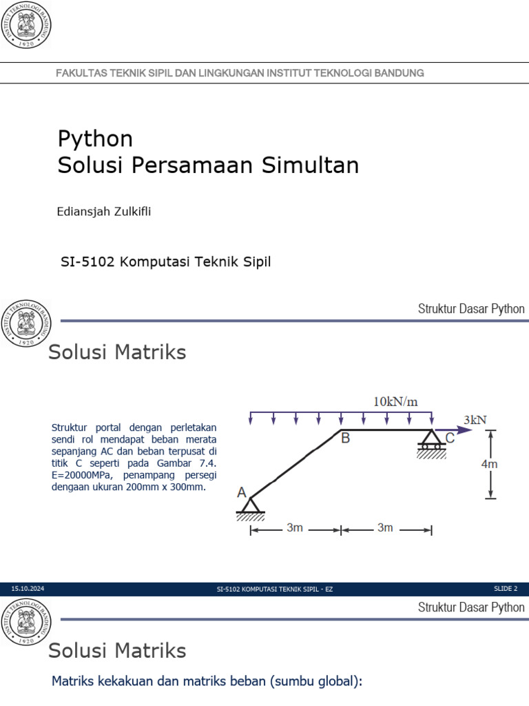 M06-TugasMatriks | PDF | Komputer
